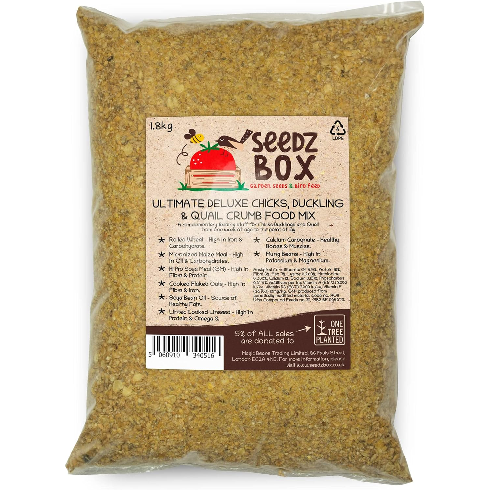Chick Seed 1.8kg Food Mix Bag | Seller Vision