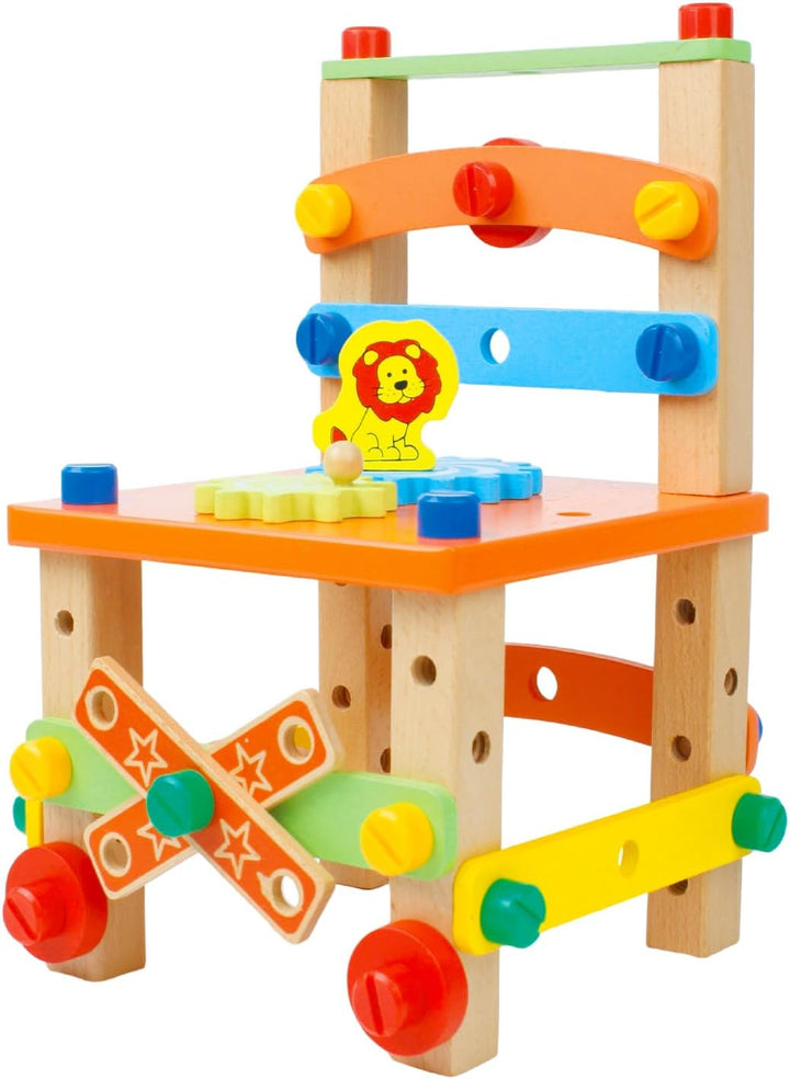 Childrens Wooden DIY 45pc Construction Building Toy Set | Seller Vision