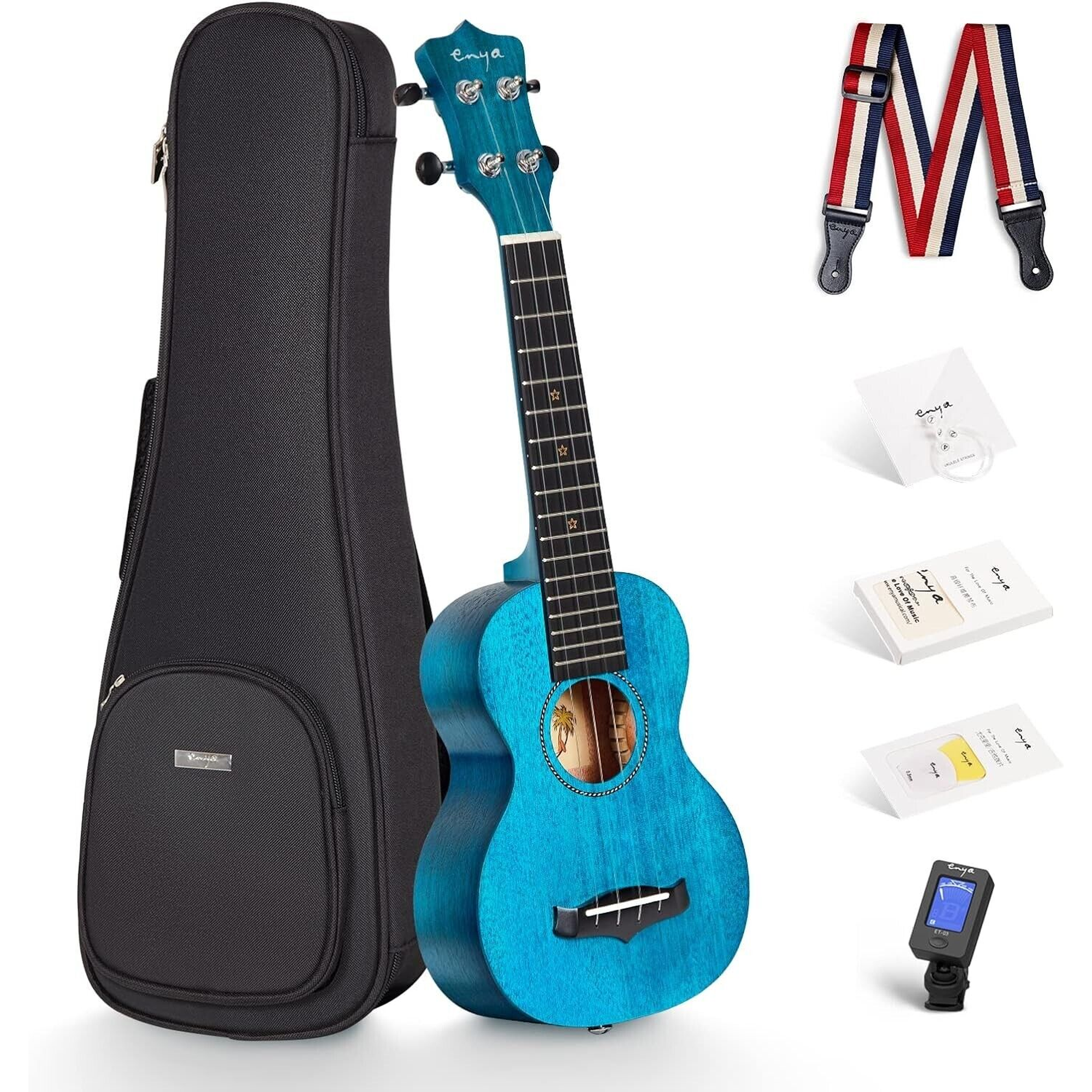 Enya Blue Soprano 21" Ukulele | Seller Vision
