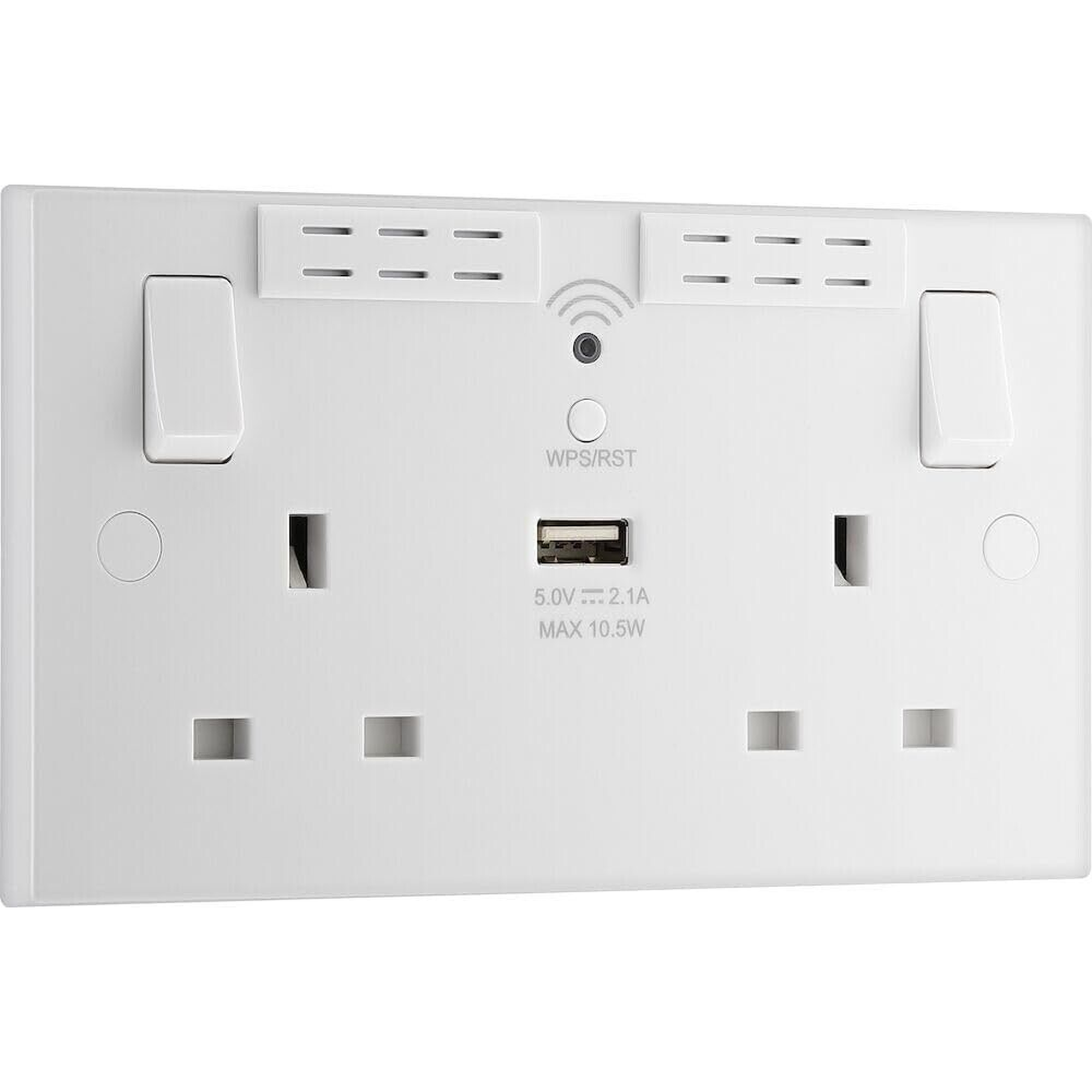 BG Electrical White Double Wi-Fi Extender Plug Socket | Seller Vision