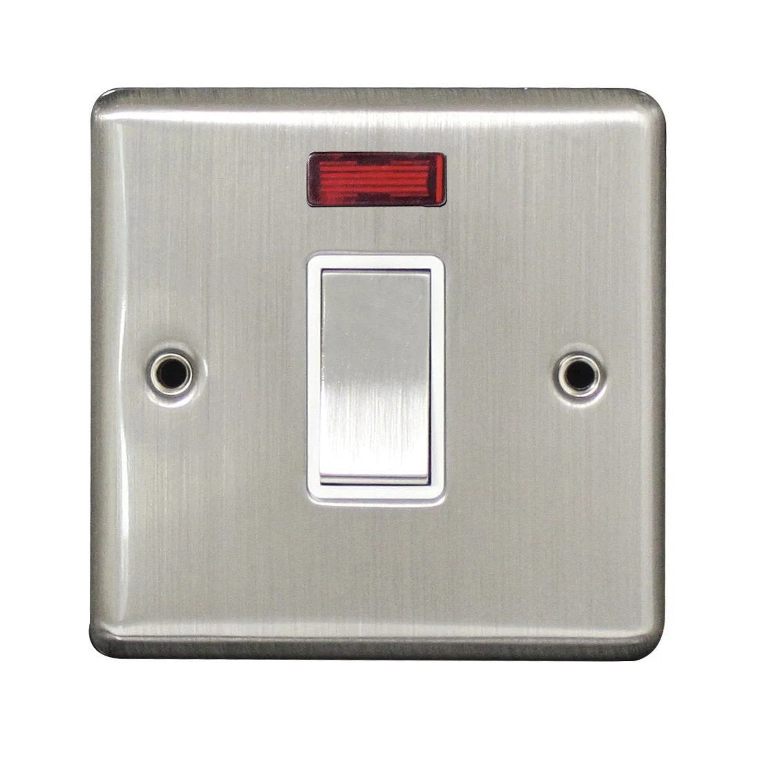 Brushed Stainless Steel 20A 1-Gang Neon Power Indicator Switch | Seller ...